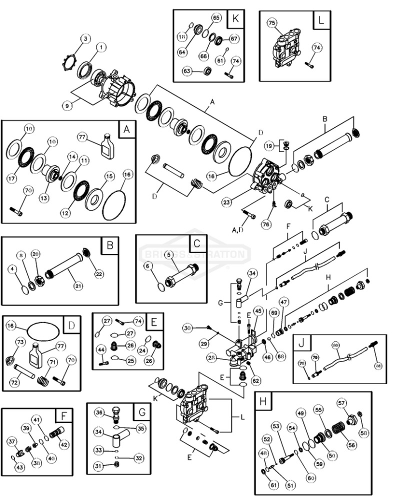 Craftsman Pressure Washer 01900-0 parts